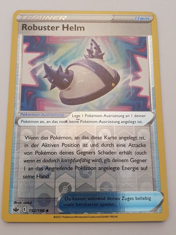 Trainer Robuster Helm / 2021 Pokémon / Reverse Holo | Kaufen auf Ricardo