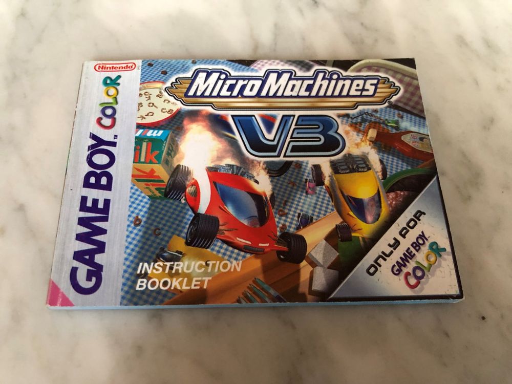 ANLEITUNG FÜR MICRO MACHINES V3 GAME BOY COLOR | Acheter sur Ricardo