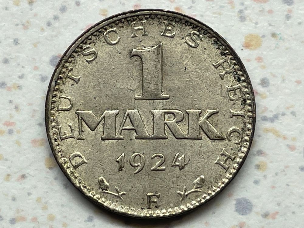 Deutsches Reich: 1924 1 Mark !!! Silber !!! | Kaufen auf Ricardo