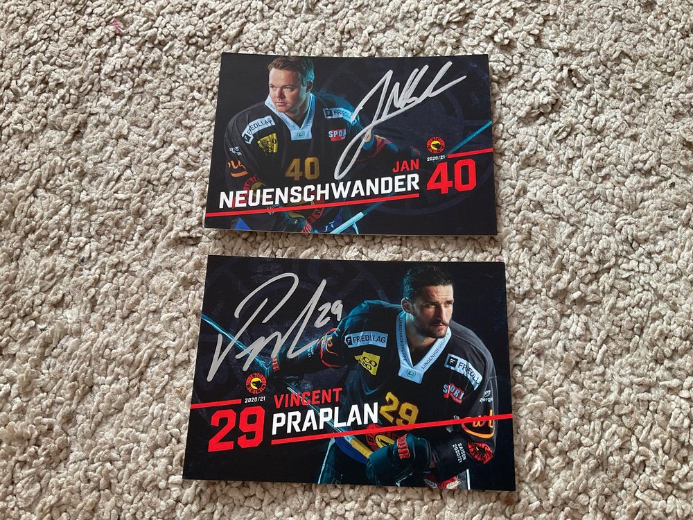 SCB Autogrammkarten (11) (Neuenschwander, Praplan) | Kaufen auf Ricardo