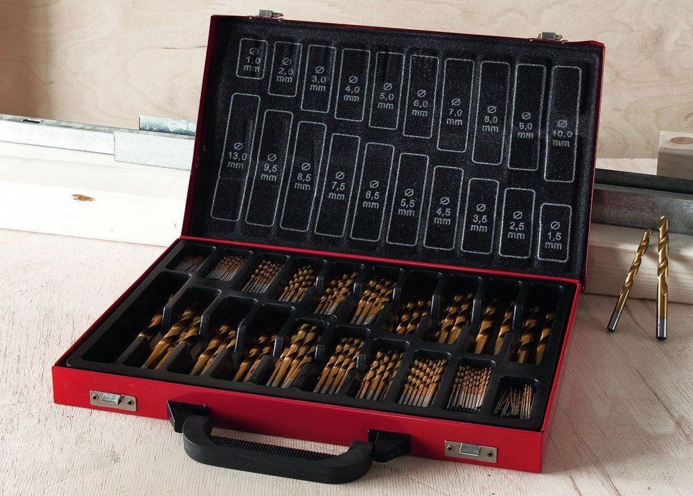 HSS-Profi-Bohrer-Set 202 tlg Hohe Standzeit durch Titan neu | Kaufen ...