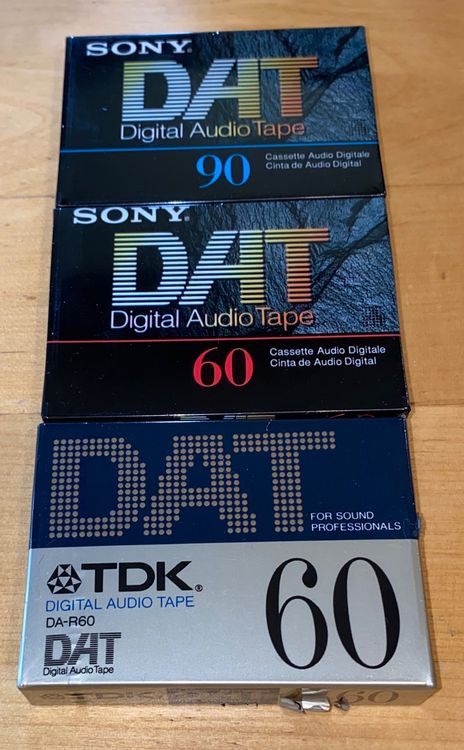 3 Stück DAT Digital Audio Leer Kassette 60+90Min | Kaufen auf Ricardo