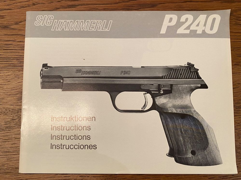 Anleitung zu Sig Hämmerli P240 | Kaufen auf Ricardo