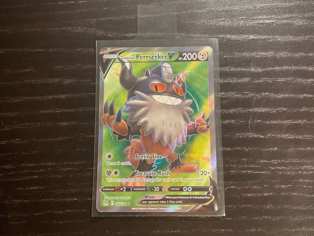 Galarian Perrserker V Fullart Lost Origin EN | Kaufen auf Ricardo