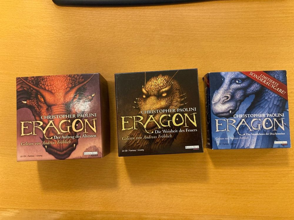 ERAGON, Hörbuch CD, Chris Paolini gelesen A.Fröhlich, Bd 1-3 | Kaufen ...