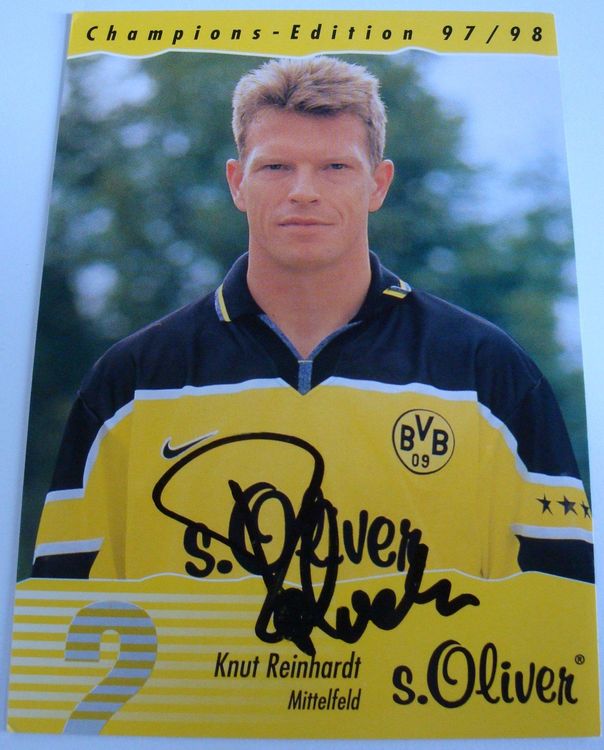 Knut Reinhardt - AK - Borussia Dortmund - Autogramm - BVB | Kaufen auf ...