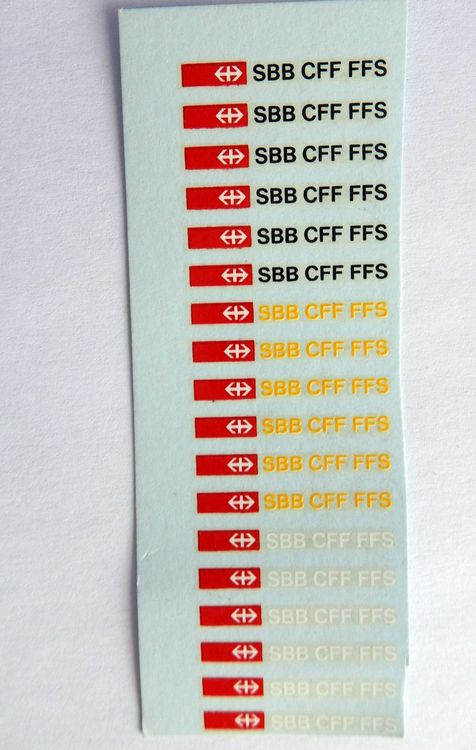 N - Décalcomanie - SBB CFF FFS "Logo Moderne" | Acheter sur Ricardo