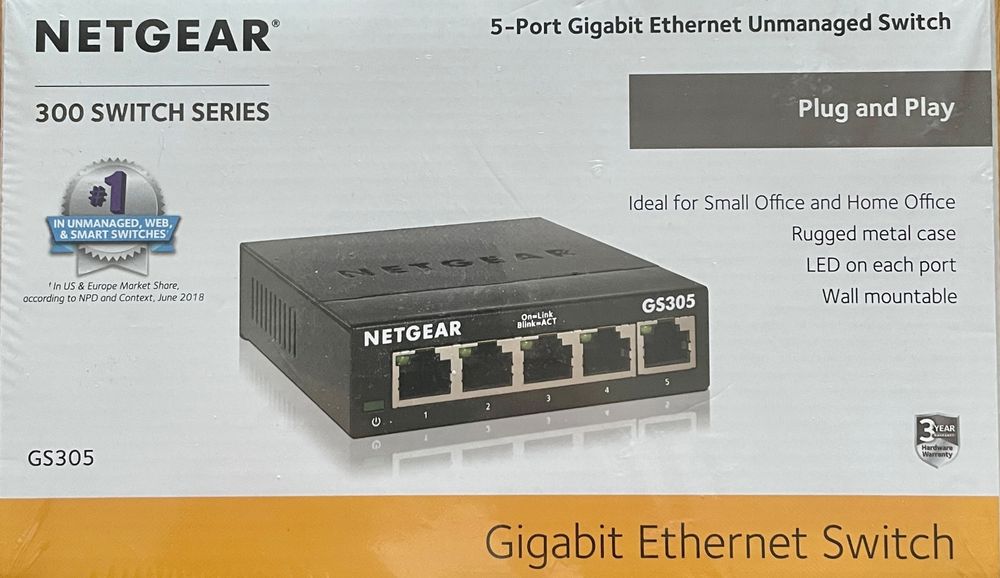 Ethernet Switch 5 Port - 1GB Neu nie ausgepackt | Kaufen auf Ricardo