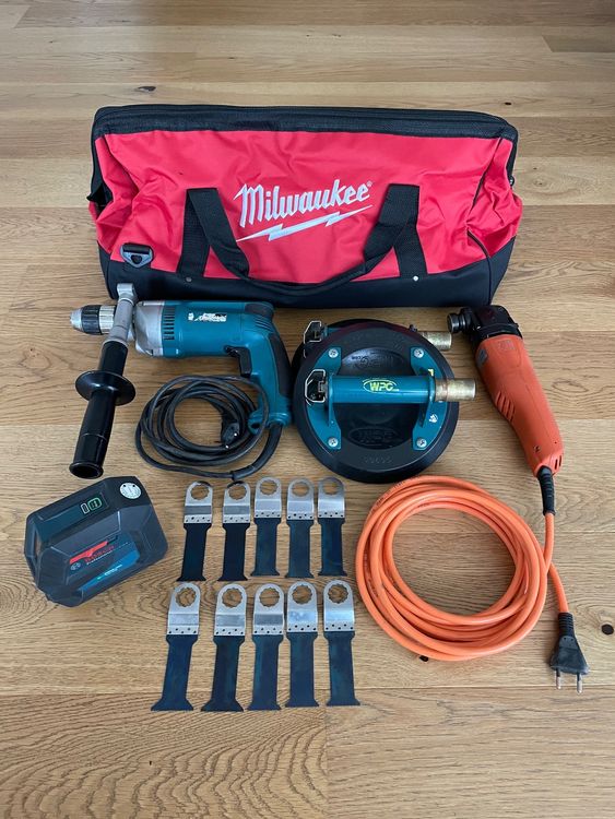 Fein Multimaster + Bosch Laser + Makita Bohrmaschine Set usw | Kaufen ...