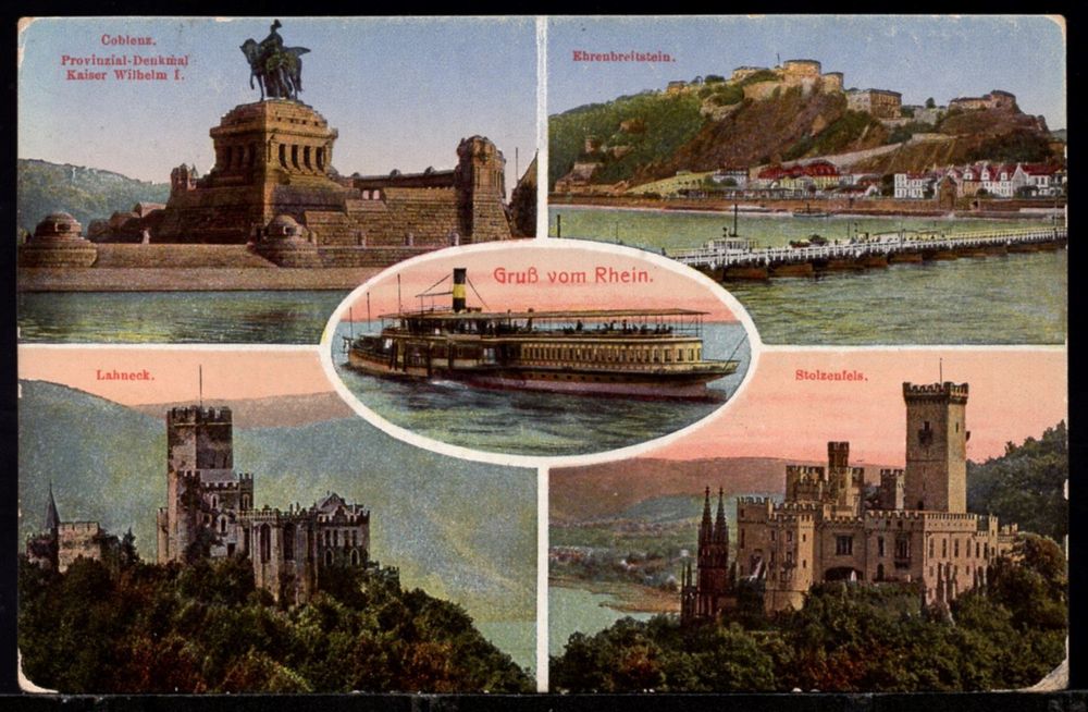 Gruss vom Rhein 5 Bilder 1920 | Kaufen auf Ricardo