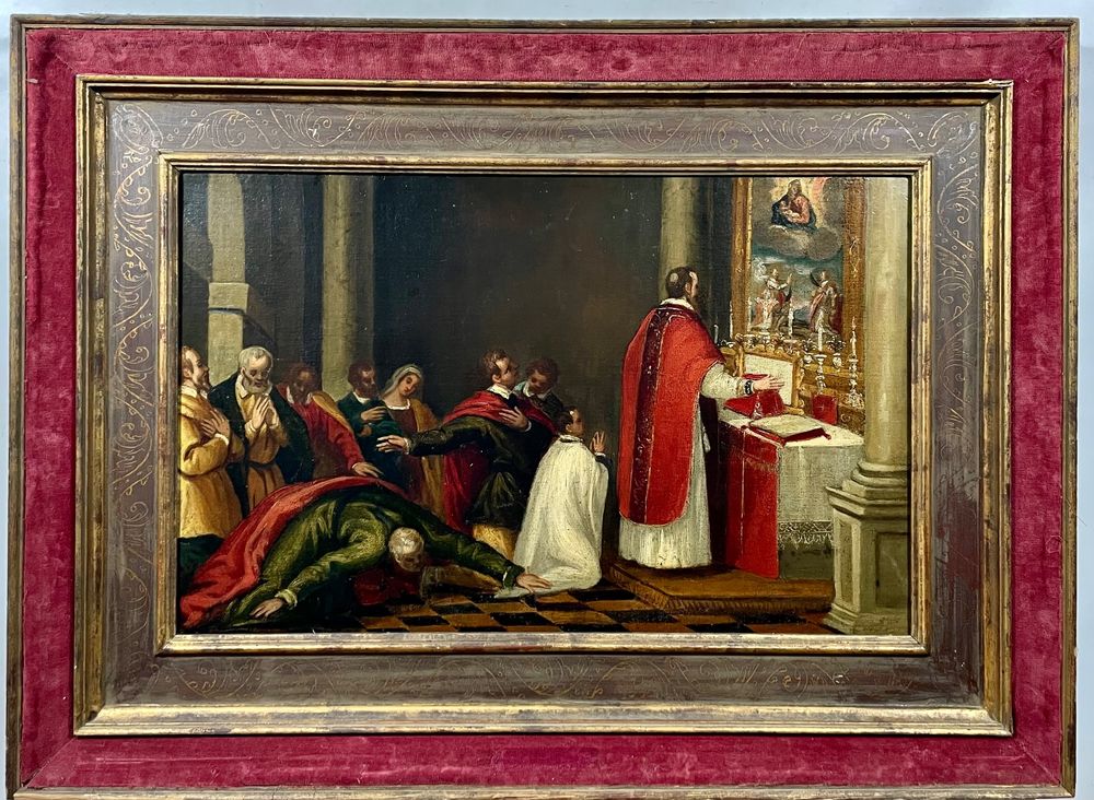 17. Jh. grosses Gemälde mit faszinierender Szene | Acheter sur Ricardo