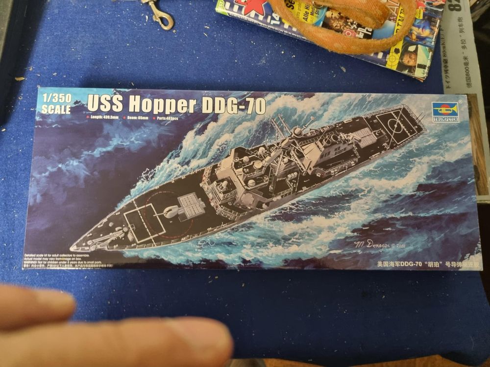 USS HOPPER DDG-70 1/350 US Navy Raketen-Zerstörer - m. PE-T | Acheter ...
