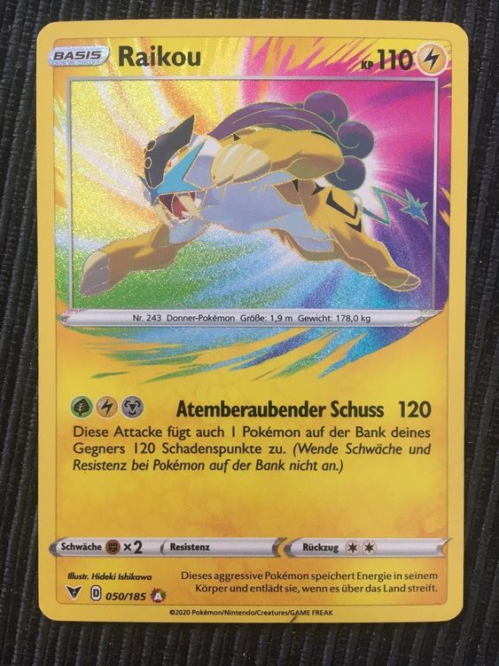 Pokemon Raikou Amazing Rare Farbenschock | Kaufen auf Ricardo