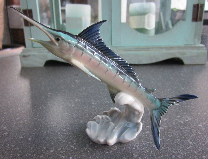 Hutschenreuther Porzellan-Figur Schwertfisch, G. Granget | Comprare su ...