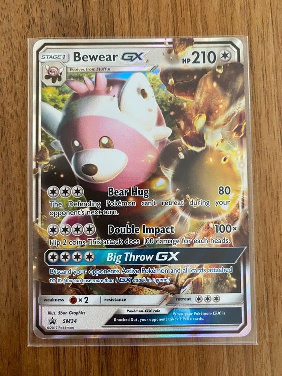 1 Pokemon Karte GX Bewear | Kaufen auf Ricardo