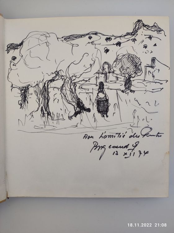 GEORGES BORGEAUD - MIT ORIGINAL-ZEICHNUNG | Kaufen auf Ricardo