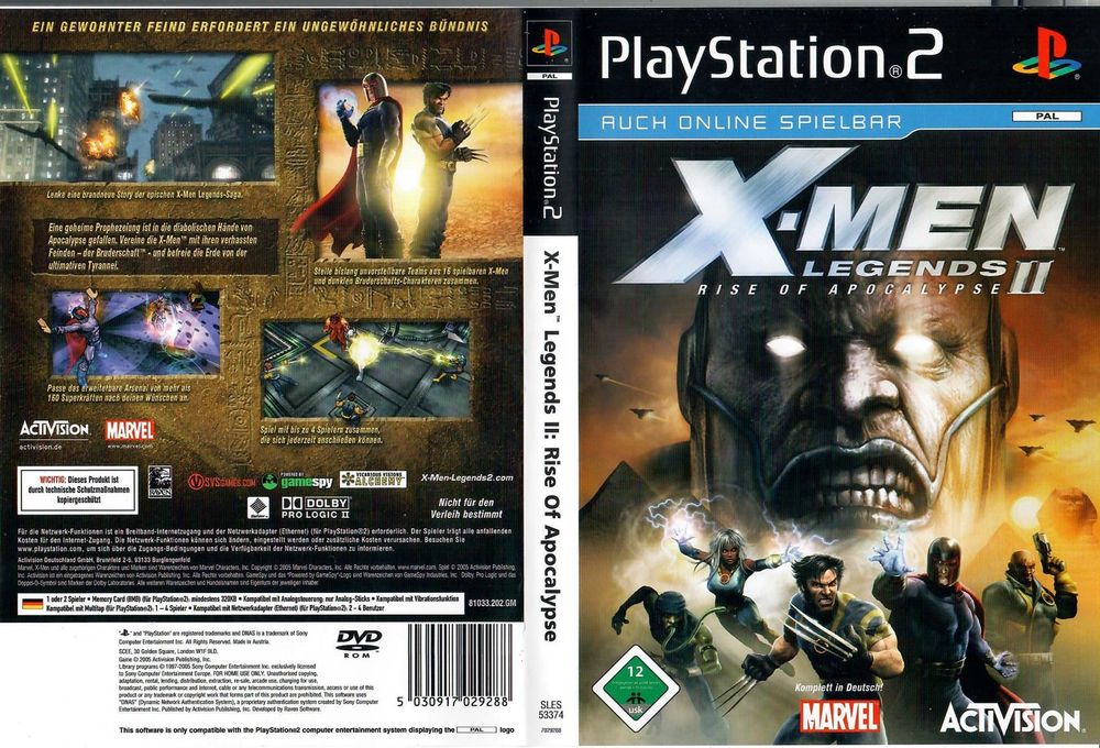 PS2 - X-Men Legends II - Rise of Apocal. | Kaufen auf Ricardo
