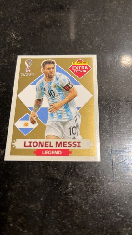 Panini extra sticker Messi ( Gold) | Kaufen auf Ricardo