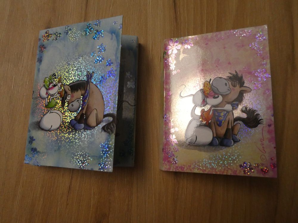 2 Diddl Blöckli "klein" (blau und rosa) | Kaufen auf Ricardo