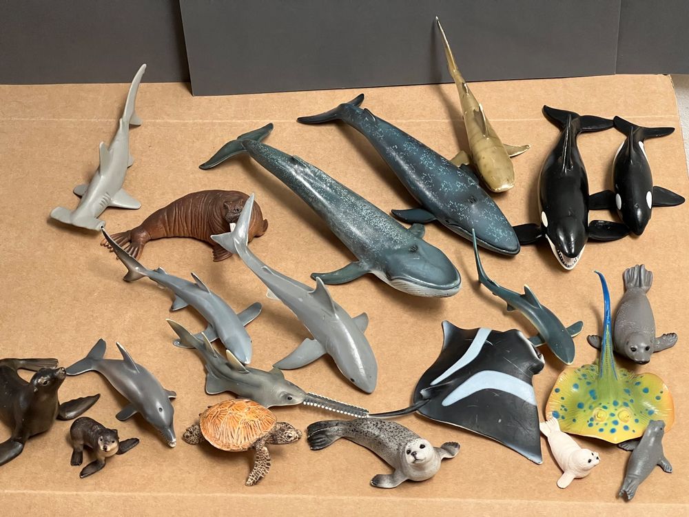 20 Wassertiere Meerestiere Hai Wal Orca Robbe Seehund Tiere | Kaufen ...