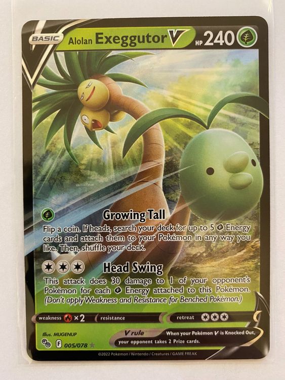 Pokemon Alolan Exeggutor V 005/078 Pokemon Go EN | Kaufen auf Ricardo
