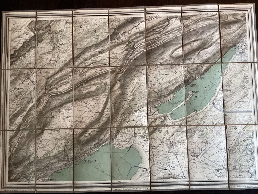 Carte de Neuchâtel 1889 | Kaufen auf Ricardo