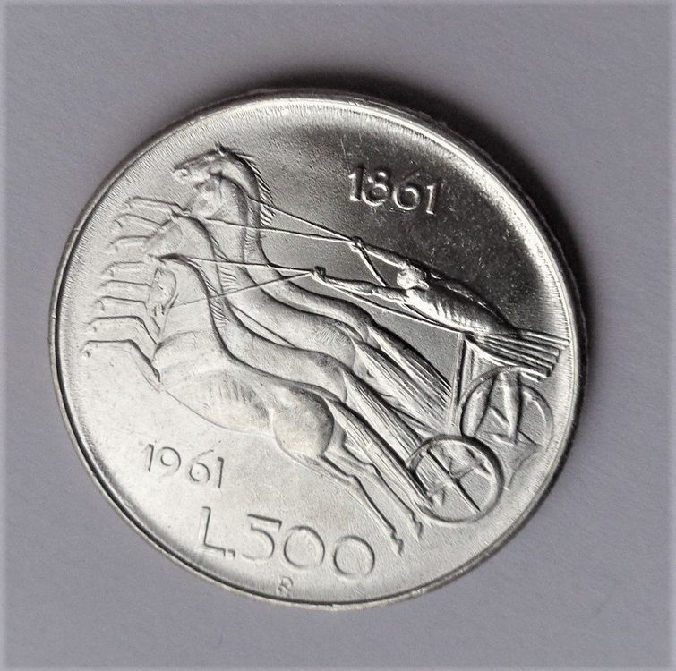 500 Lire Italien Silbermünze 1961 | Kaufen auf Ricardo