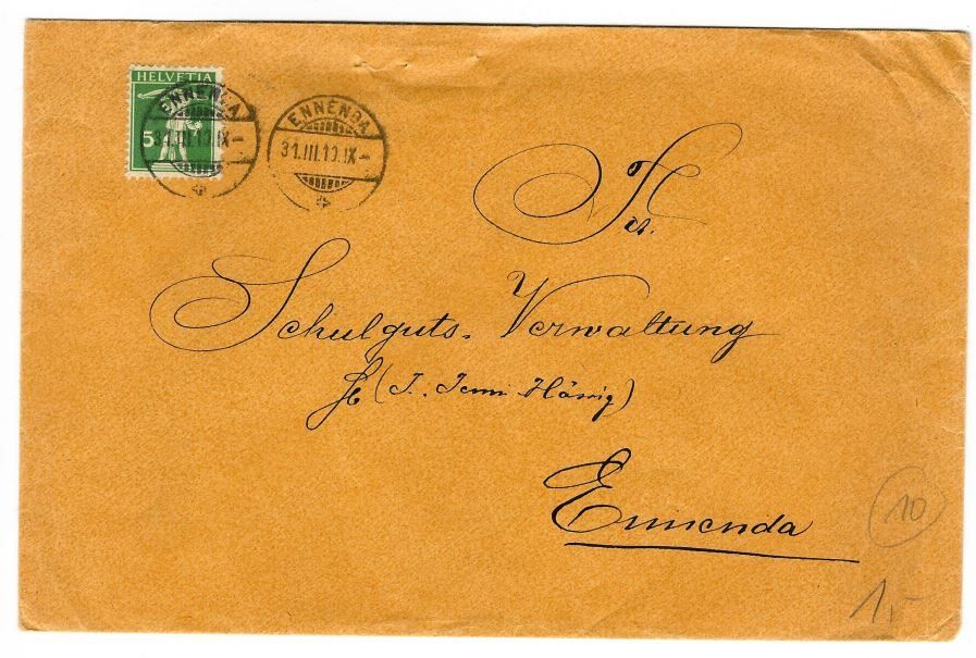 Alter Brief mit Tellbub Ennenda 1910 | Kaufen auf Ricardo