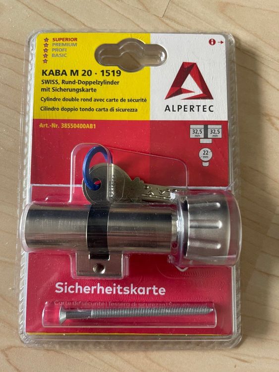 KABA M 20 - 1519 Zylinder mit Drehknopf | Kaufen auf Ricardo