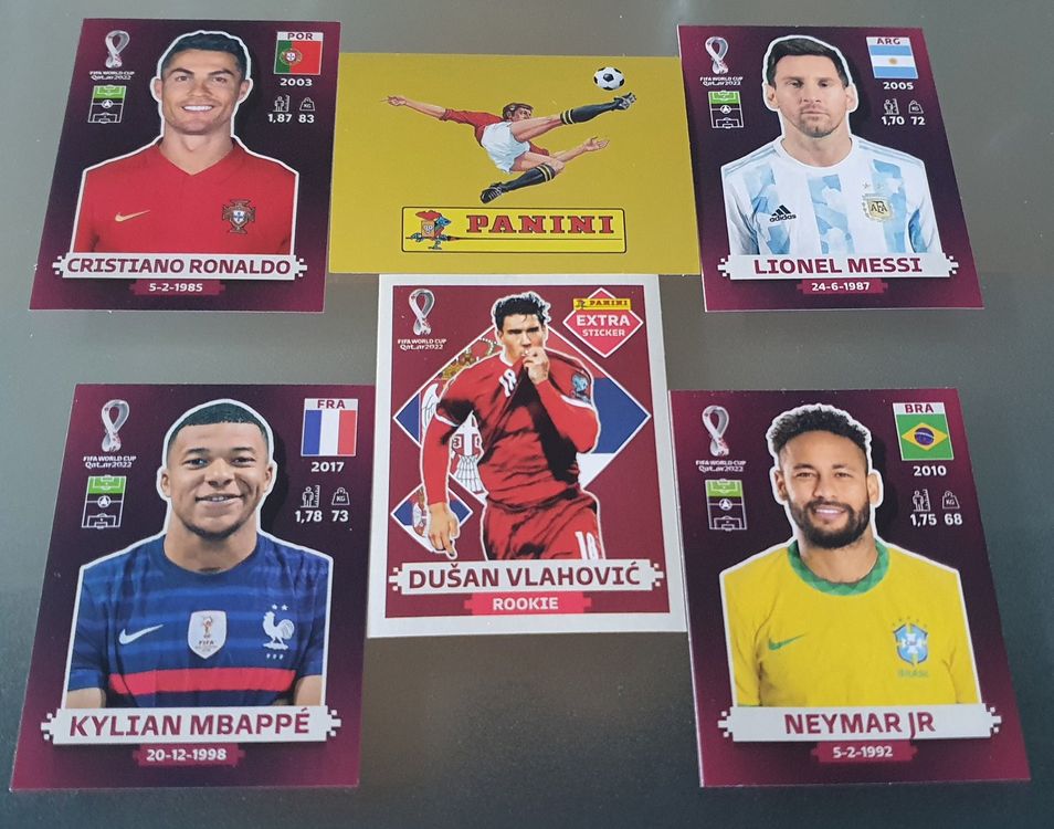 Panini WM 2022 Extra Sticker, Ronaldo,Mbappe,Neymar,00 | Kaufen auf Ricardo