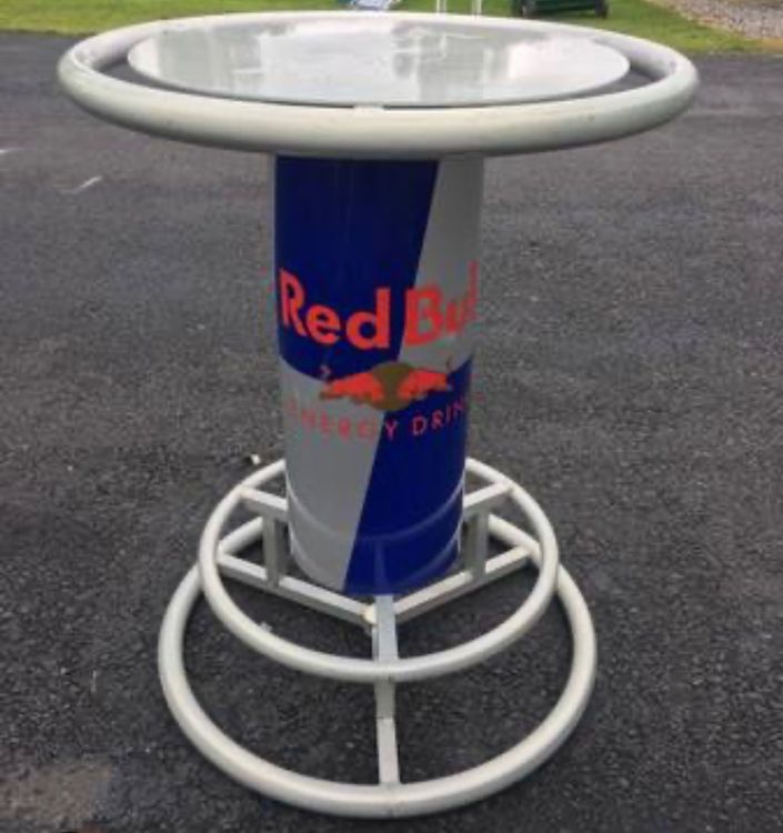 Table haute Red Bull en alu | Kaufen auf Ricardo