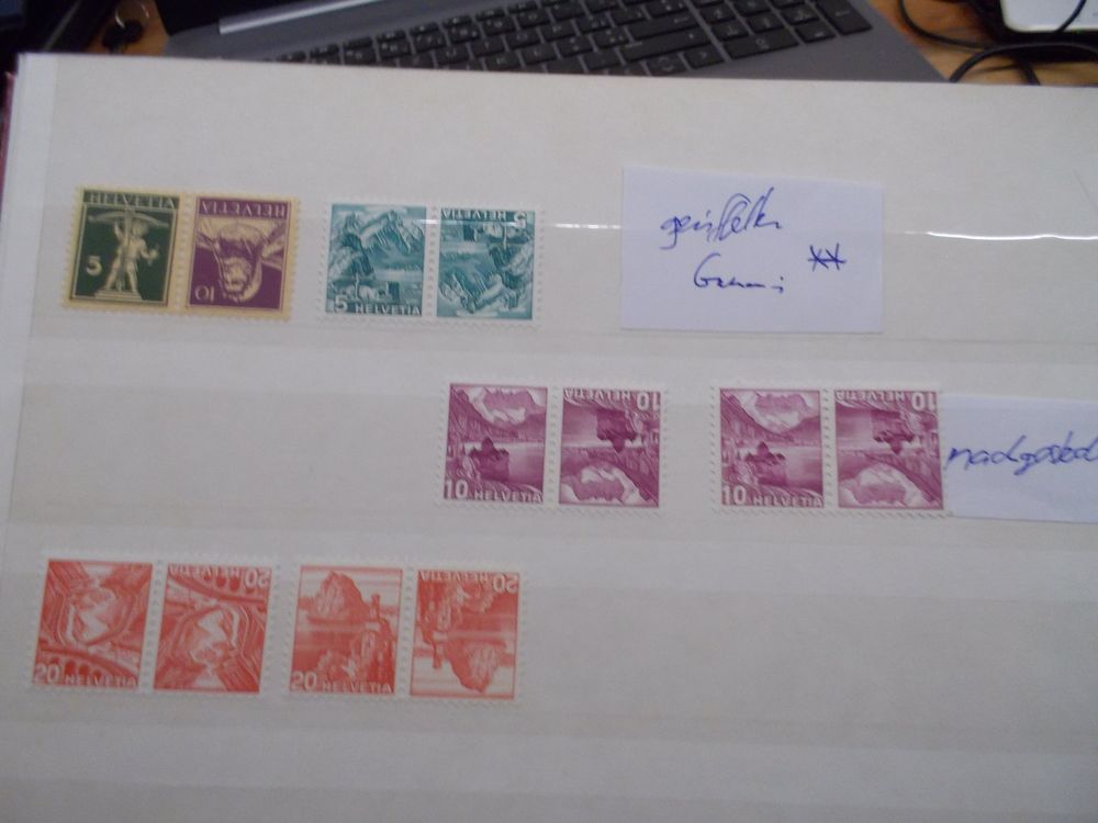 Set Kehrdruck **, inkl. nachgestochener Platte, geriffelt | Kaufen auf Ricardo