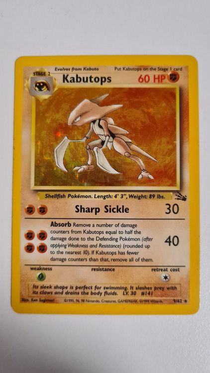Pokemon Kabutops Fossil Set English Holo | Kaufen auf Ricardo