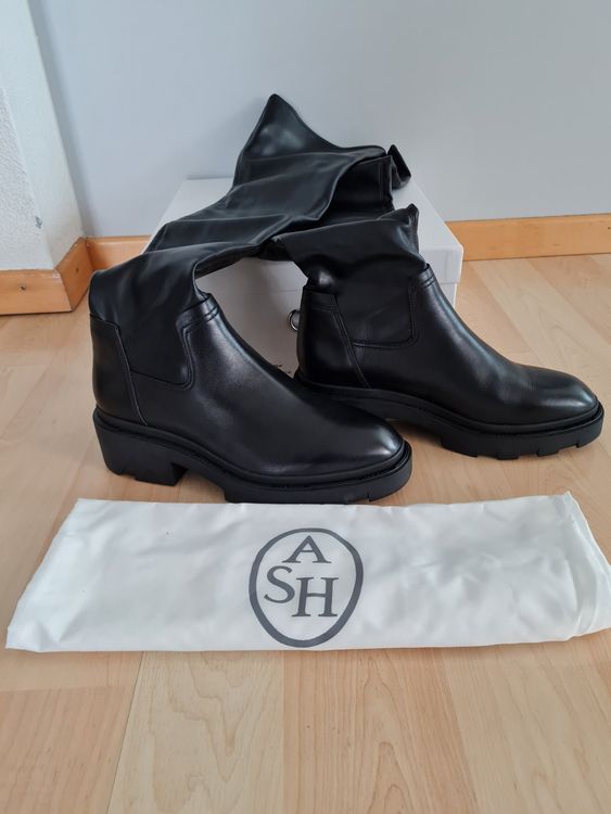 ASH Overknee Stiefel Leder NEU Gr.40 | Kaufen auf Ricardo