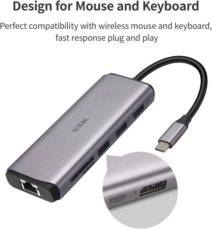 Adapter SSK mit 4K HDMI 8-IN-1 -USB C-Hub -Typ C--Multiport | Kaufen ...
