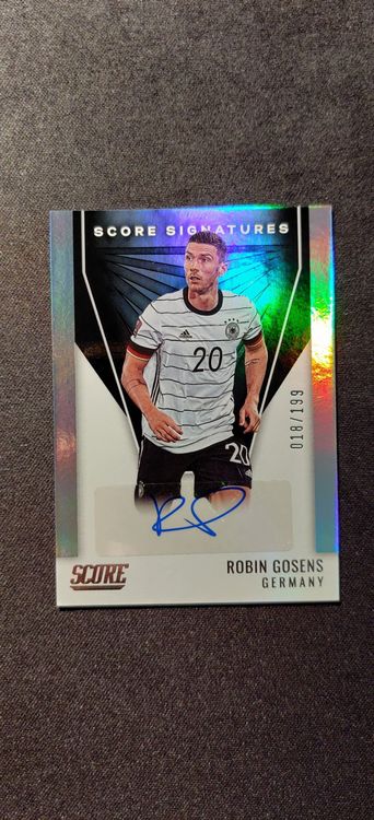 Panini Score Signatures Robin Gosens Germany /199 Autograph | Kaufen ...