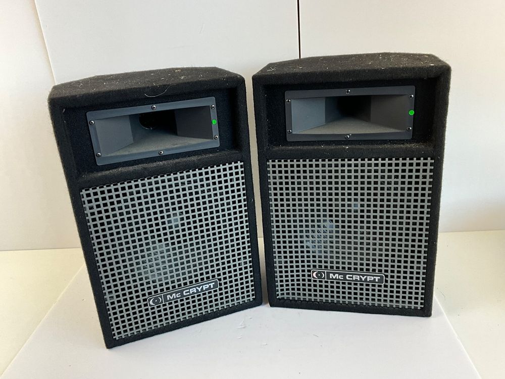 Mc Crypt XPA 225 PA Lautsprecher Paar 150w 8Ohm 2-Weg | Acheter sur Ricardo