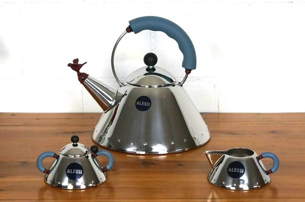 ALESSI Design Klassiker BIRD KETTLE plus Set MICHAEL GRAVES | Kaufen ...