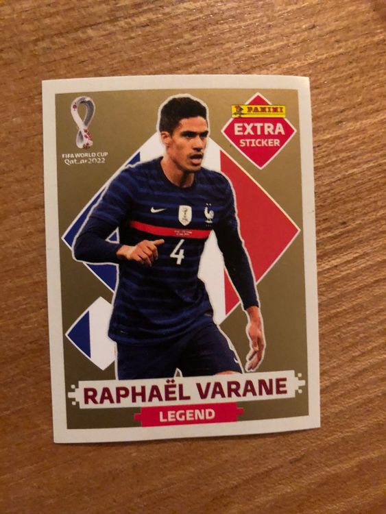 Panini extra Raphël Varane gold | Kaufen auf Ricardo