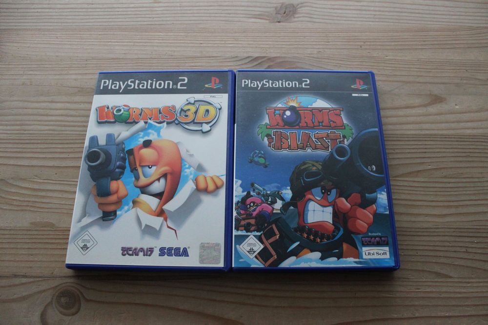 Worms 3D + Worms Blast - 2 Spiele für PS2 im Set | Kaufen auf Ricardo