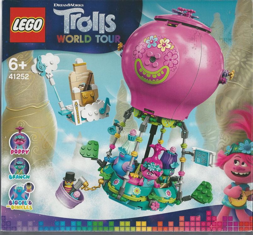 LEGO TROLLS WORLD TOUR DREAMWORKS 41252 MONGOLFIERA DI POPPY | Kaufen ...