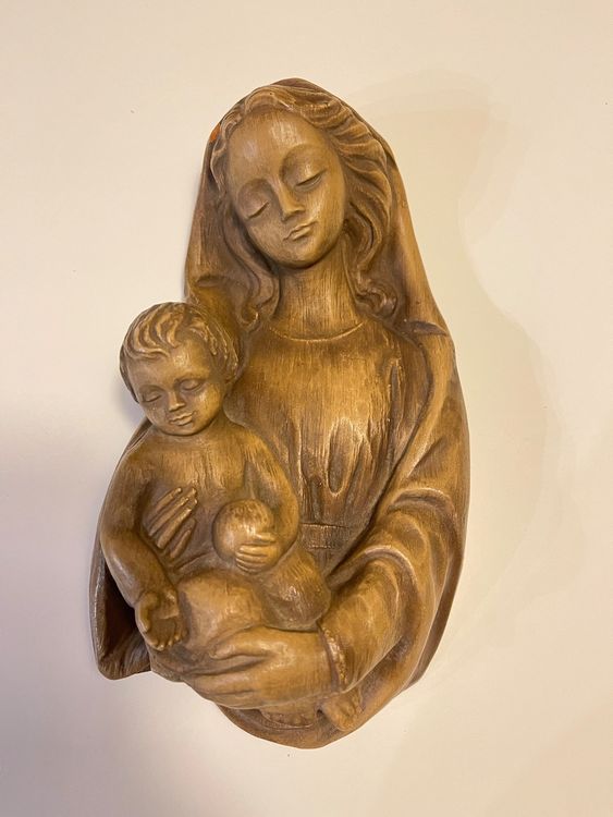 Maria mit Jesuskind aus Holz | Kaufen auf Ricardo