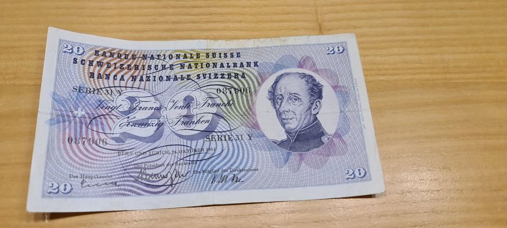 Alte Schweizer Banknote 20.- | Kaufen auf Ricardo