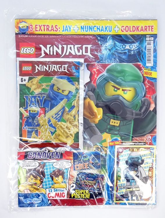 LEGO® Ninjago Magazin Nr. 89 – Jay + Nunchaku + Goldkarte | Kaufen auf ...
