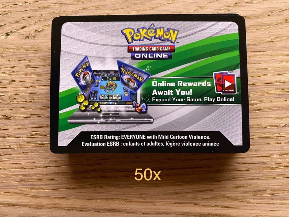 Pokemon 50 TCG Digital Codes | Kaufen auf Ricardo