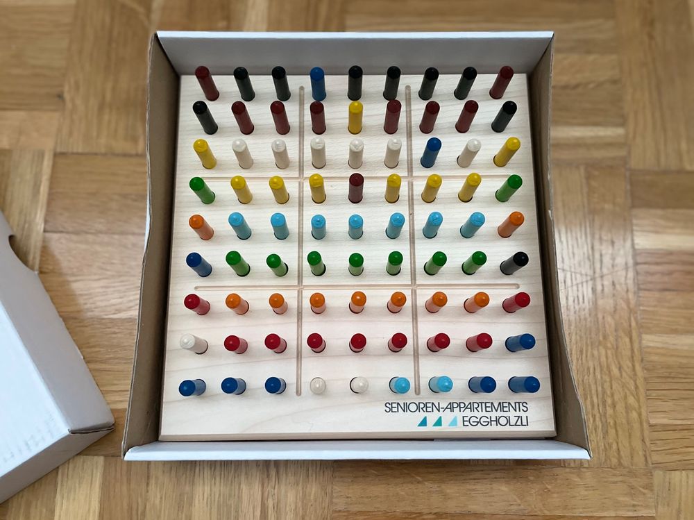 Kinderspiel Steckspiel Colordocu Sudoku Holz | Kaufen auf Ricardo