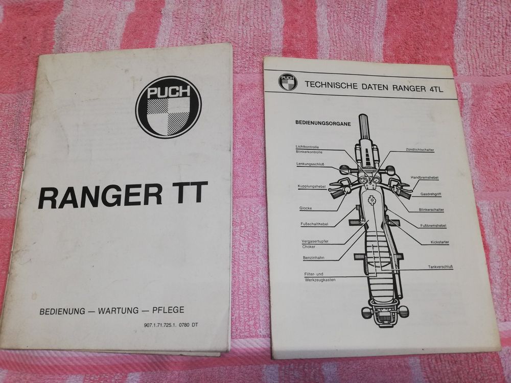 Mofa Puch Ranger TT, Bedienung Wartung - Pflege, Anleit | Acheter sur ...
