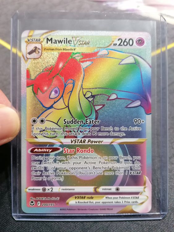 MAWILE VSTAR RAINBOW 200/195 SILVER TEMPEST POKEMON KARTE | Kaufen auf ...