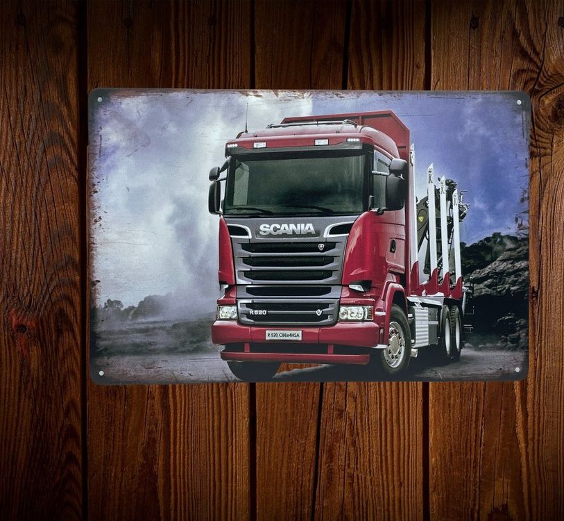 Scania R730 S650 WSI 770S R450 CS20H Vabis V8 Blechschild | Kaufen auf ...