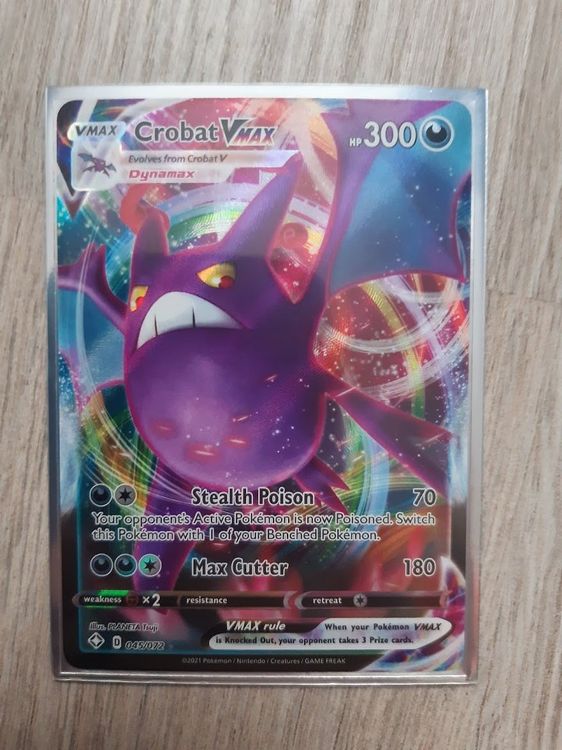 Pokemon Sword&Shield Shining Fates #45 Crobat VMAX | Acheter sur Ricardo
